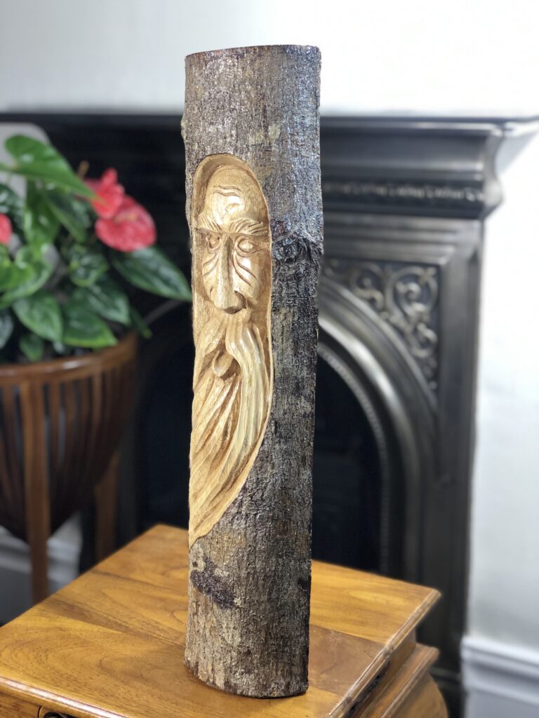 Old Man Wood Carving 50cm - Reny's Ark - Hand Carved Wooden Animals and ...